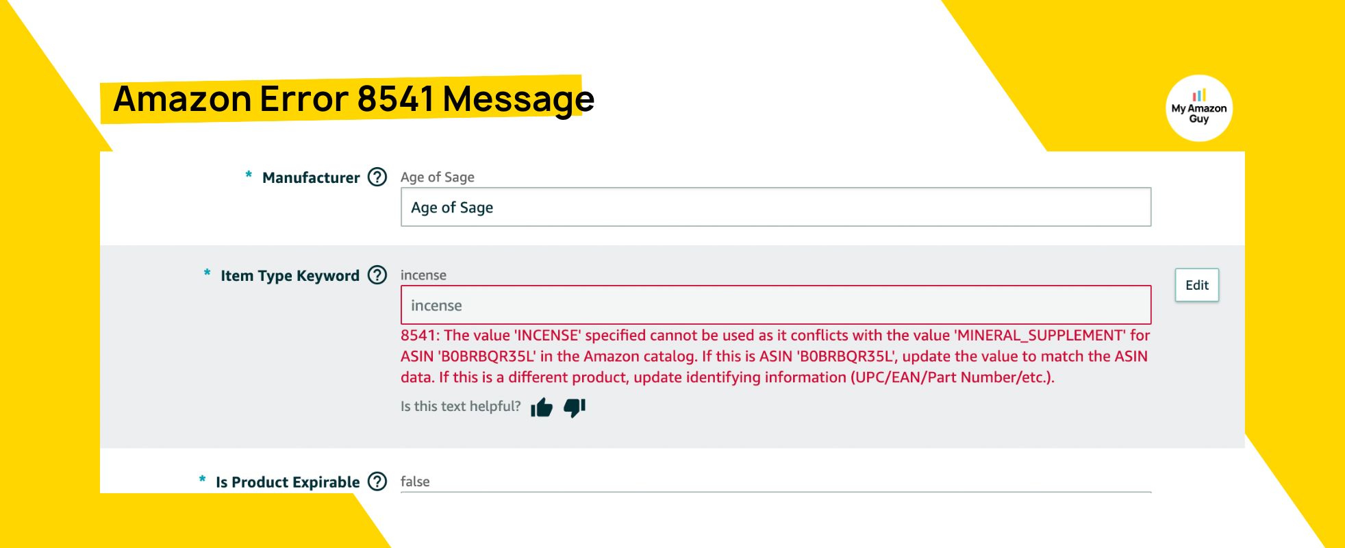 How to Efficiently Solve Amazon Error 8541