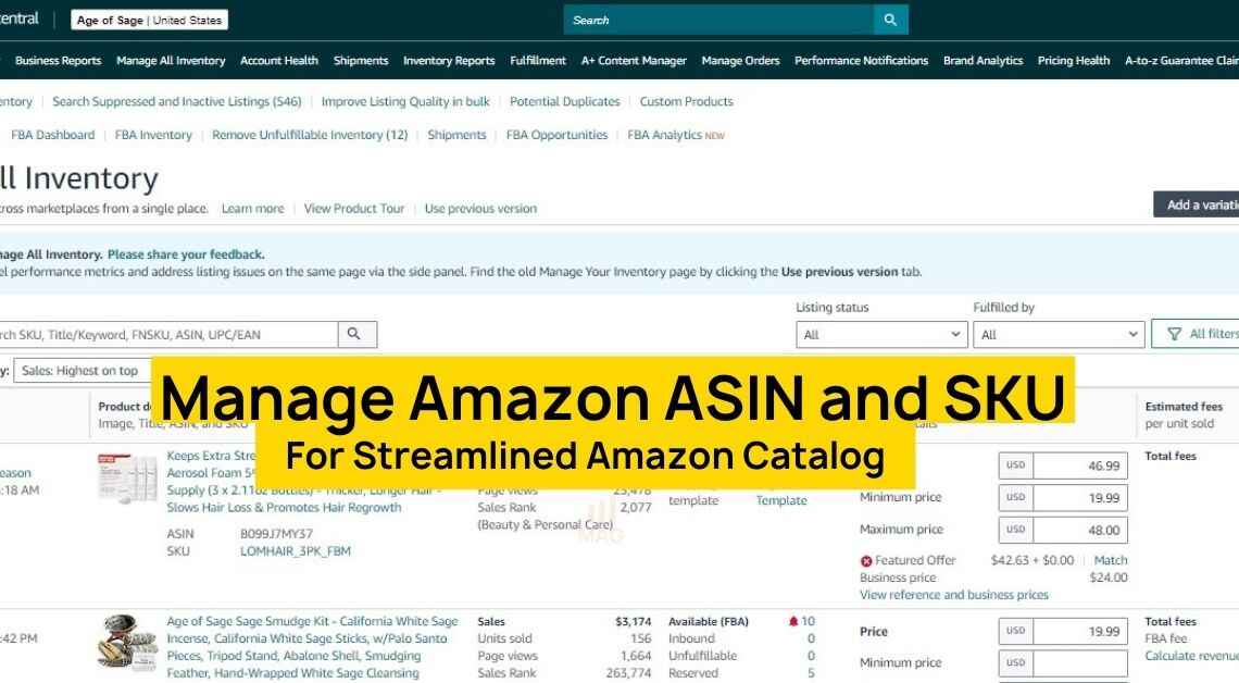 Amazon ASIN and SKU Management: A Comprehensive Guide